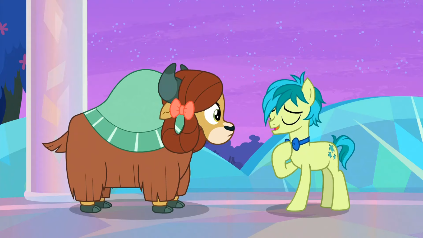 #2959124 - safe, screencap, sandbar, yona, earth pony, pony, yak, she's ...