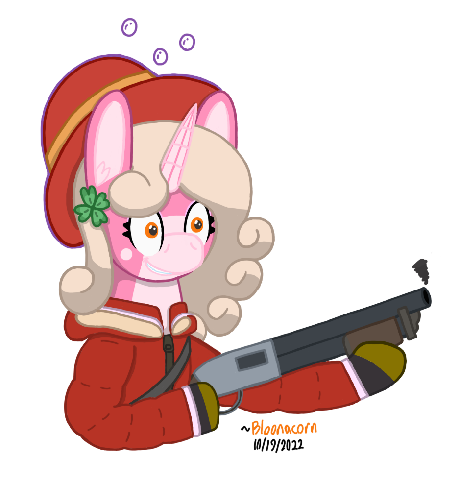 #2970462 - safe, artist:bloonacorn, oc, oc only, oc:bloona blazes, pony ...