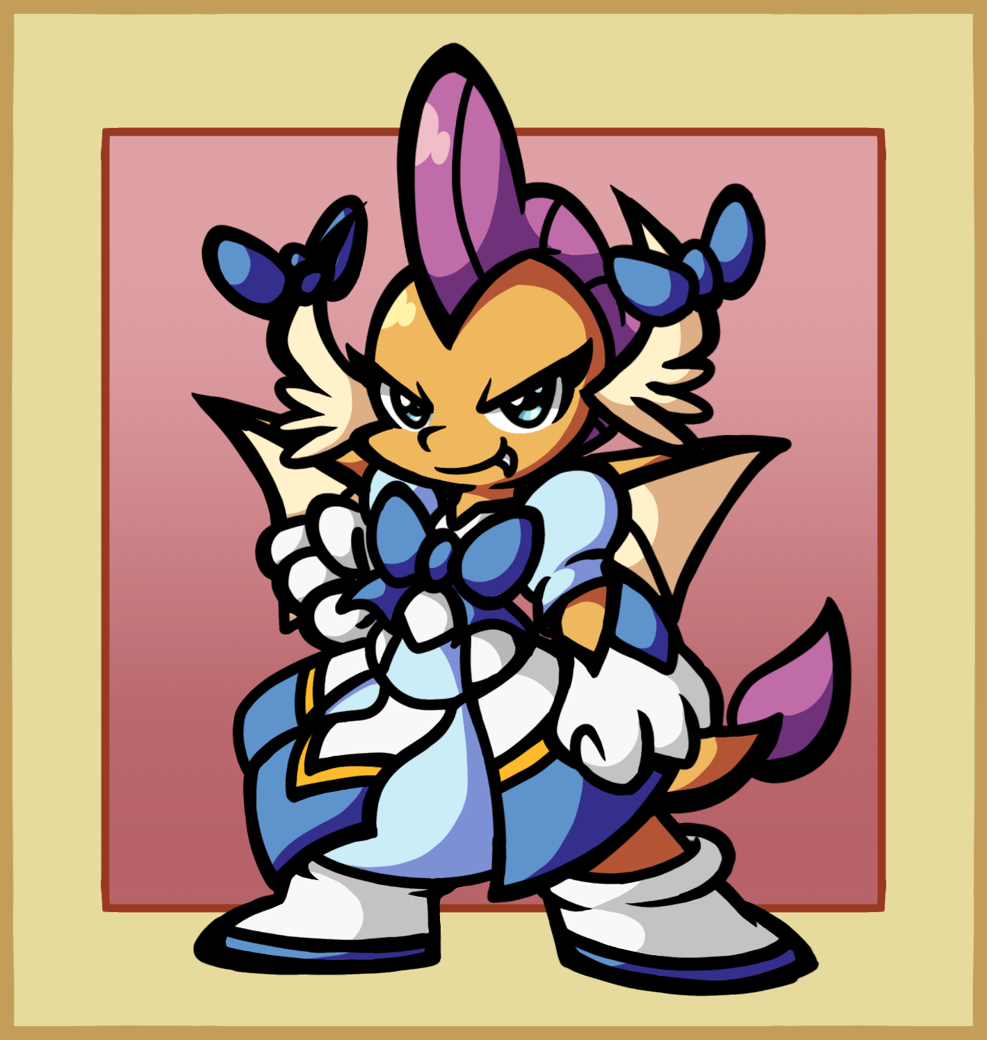 #2971135 - safe, artist:derp pone, smolder, dragon, battle stance, bow ...