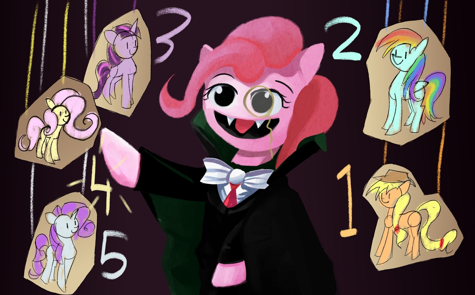 #2972577 - safe, artist:solid shrimp, applejack, fluttershy, pinkie pie ...