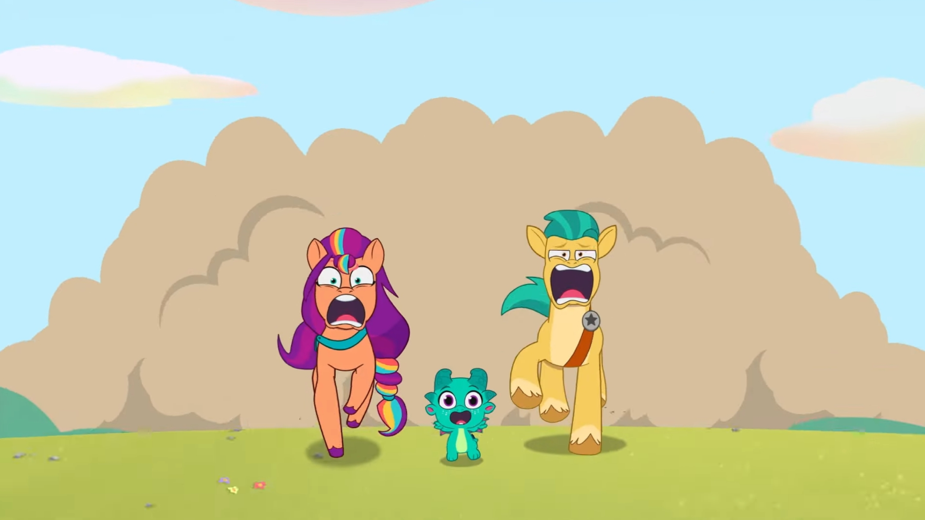 #2975403 - safe, screencap, hitch trailblazer, sparky sparkeroni, sunny ...