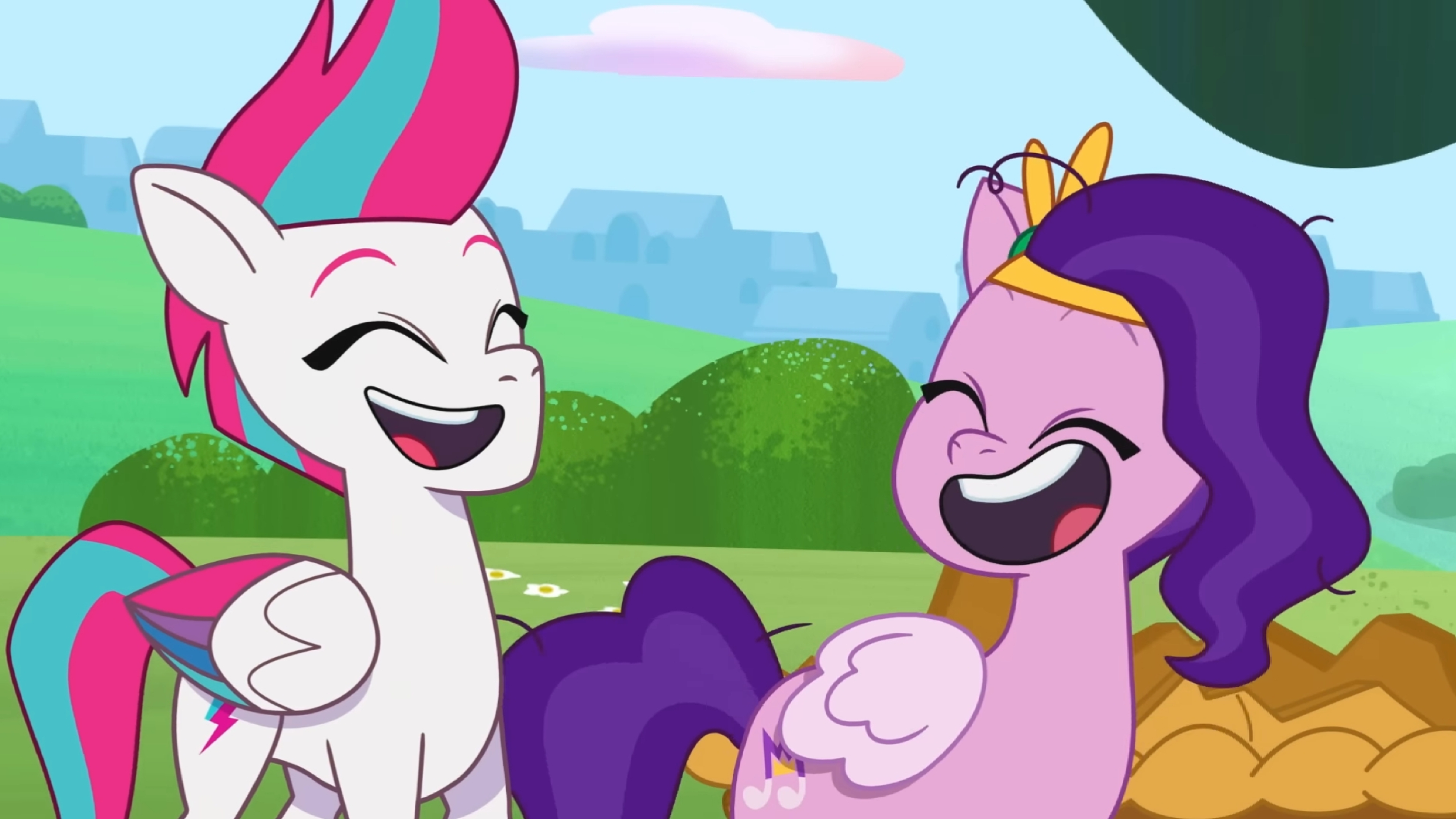 #2977019 - safe, screencap, pipp petals, zipp storm, pegasus, pony, filly filling, g5, my little ...