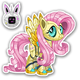 #2977872 - safe, gameloft, fluttershy, pegasus, pony, robot, robot pony ...