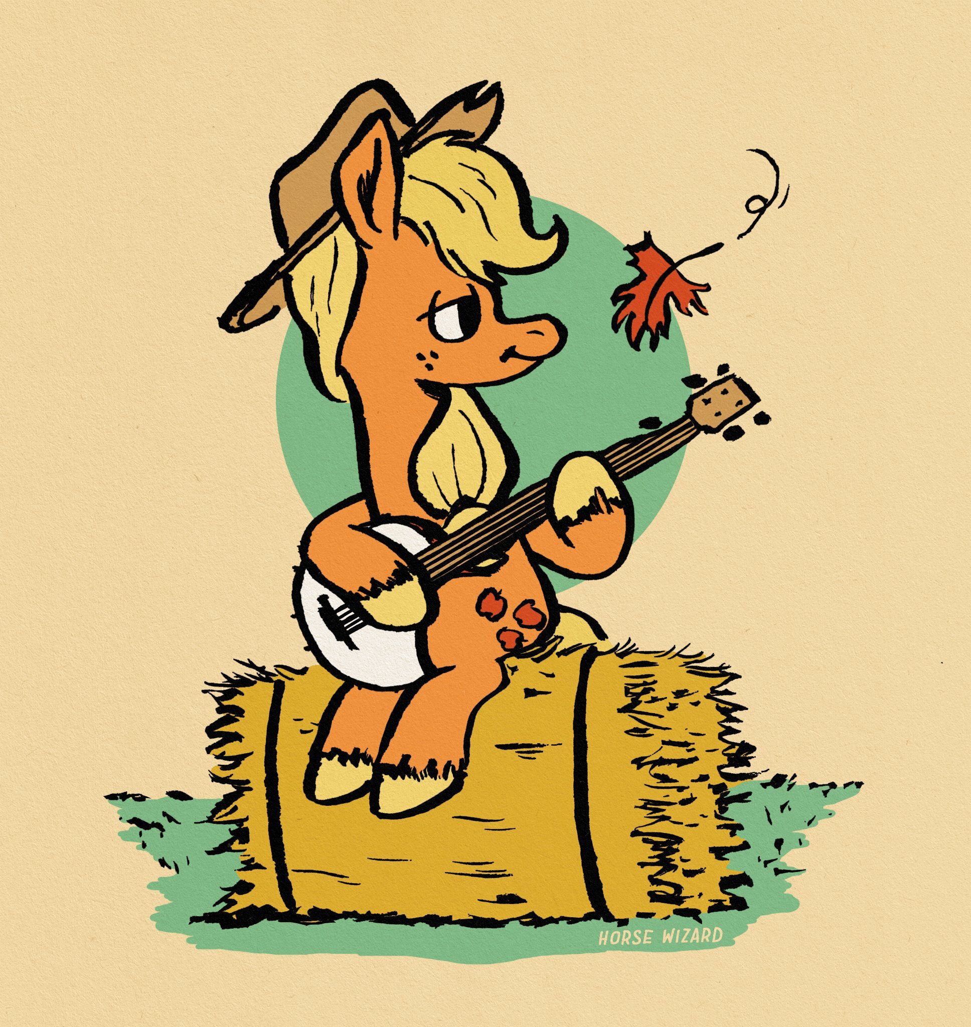 #2962312 - safe, artist:horsewizardart, applejack, earth pony, pony, g4 ...
