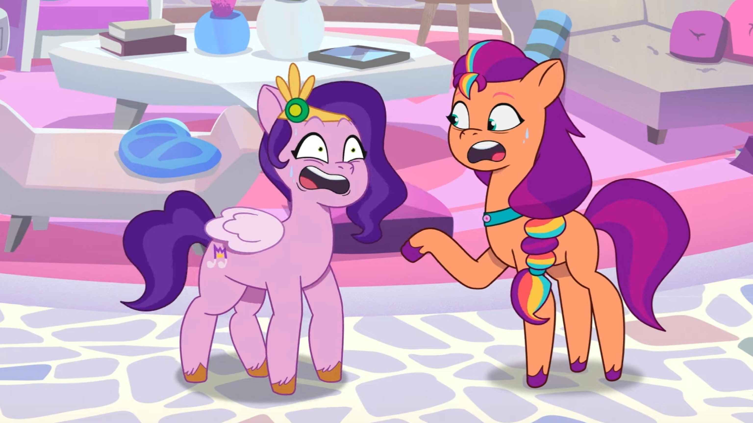 #2985462 - safe, screencap, pipp petals, sunny starscout, earth pony ...