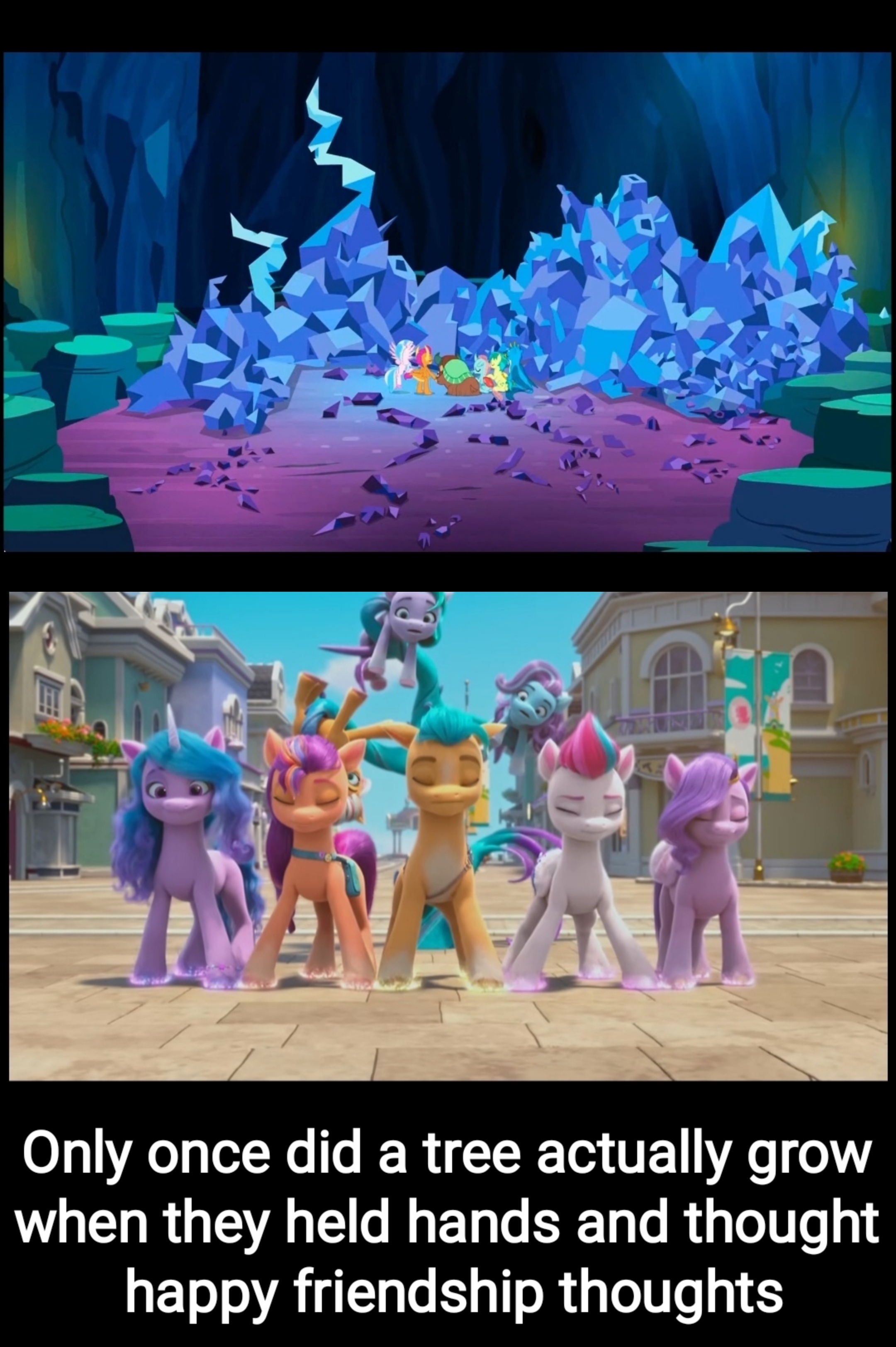 #2986260 - safe, edit, edited screencap, screencap, gallus, glory (g5), hitch trailblazer, izzy ...