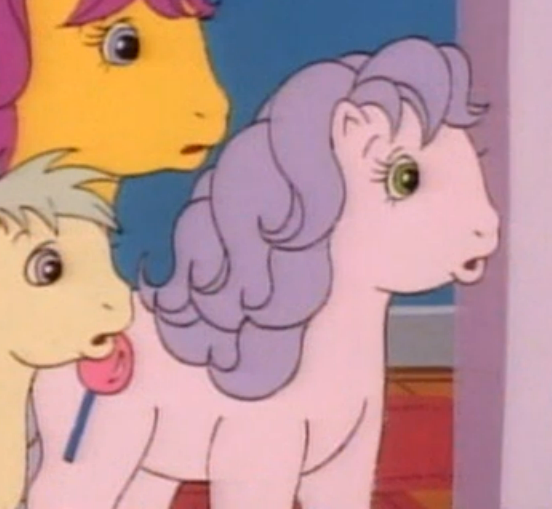 #2987441 - safe, screencap, amber (g1), bon bon (g1), twink (g1), earth ...