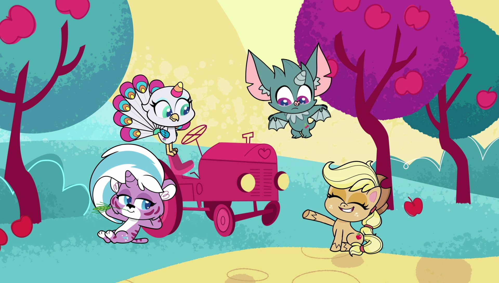 #2989030 - safe, screencap, applejack, echo (g4.5), lightning chill ...