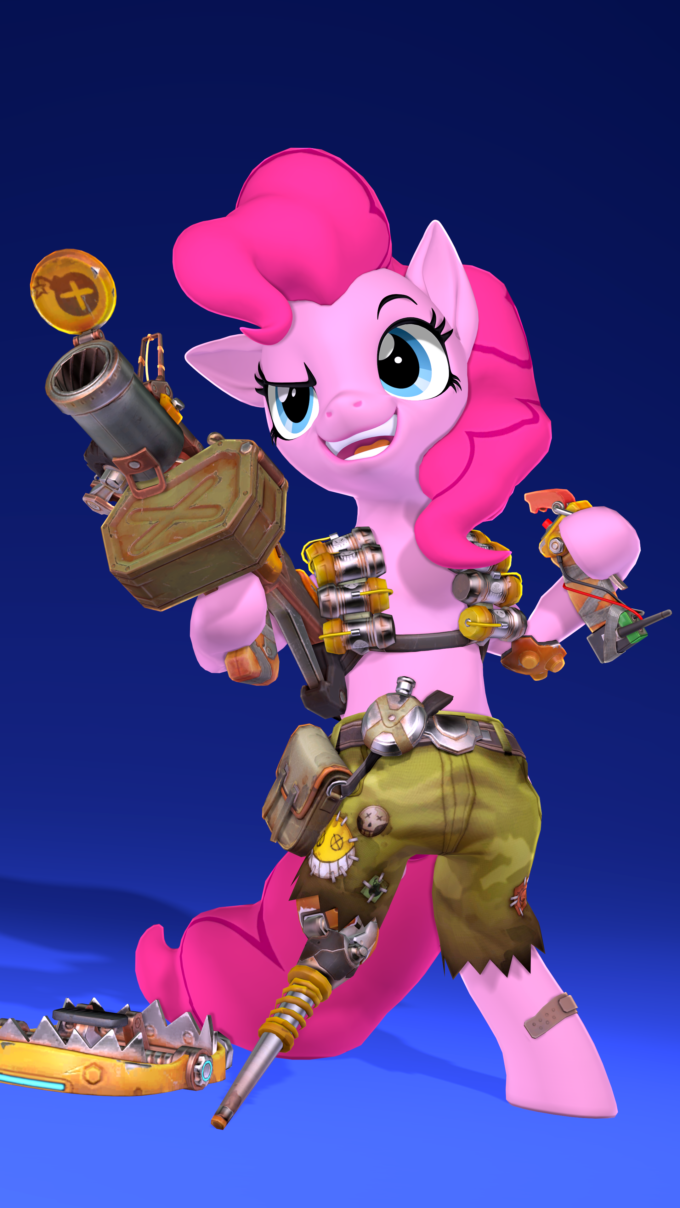 #2989296 - safe, artist:owlpirate, pinkie pie, earth pony, pony, g4, 3d ...
