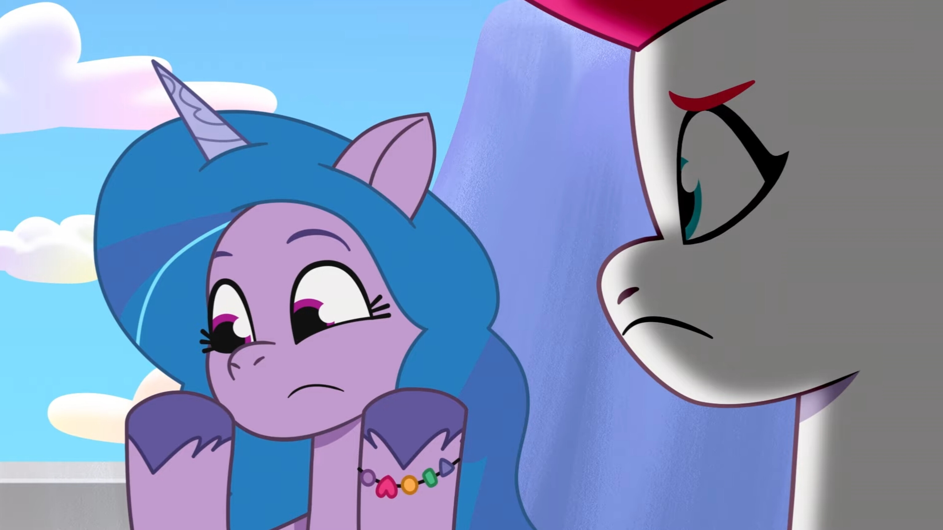 #2989877 - safe, screencap, izzy moonbow, zipp storm, pegasus, pony ...