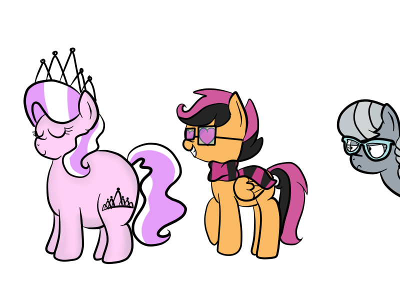 #2990404 - safe, artist:askscootahipster, diamond tiara, scootaloo ...