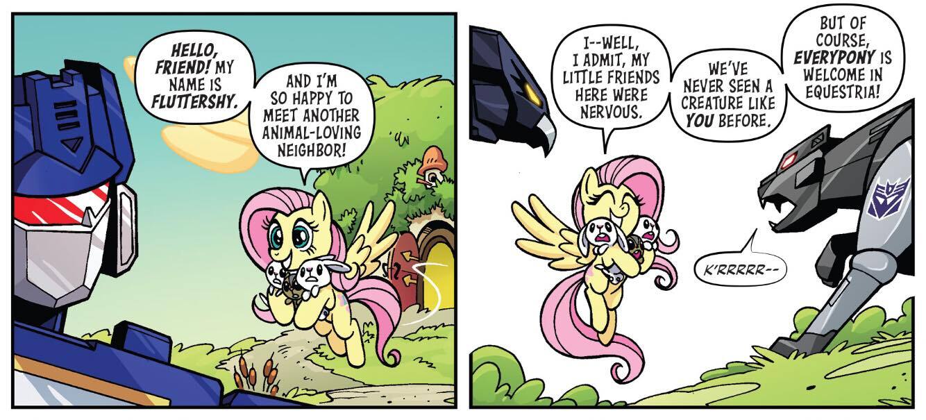 #2992708 - safe, artist:jack lawrence, idw, fluttershy, chipmunk ...
