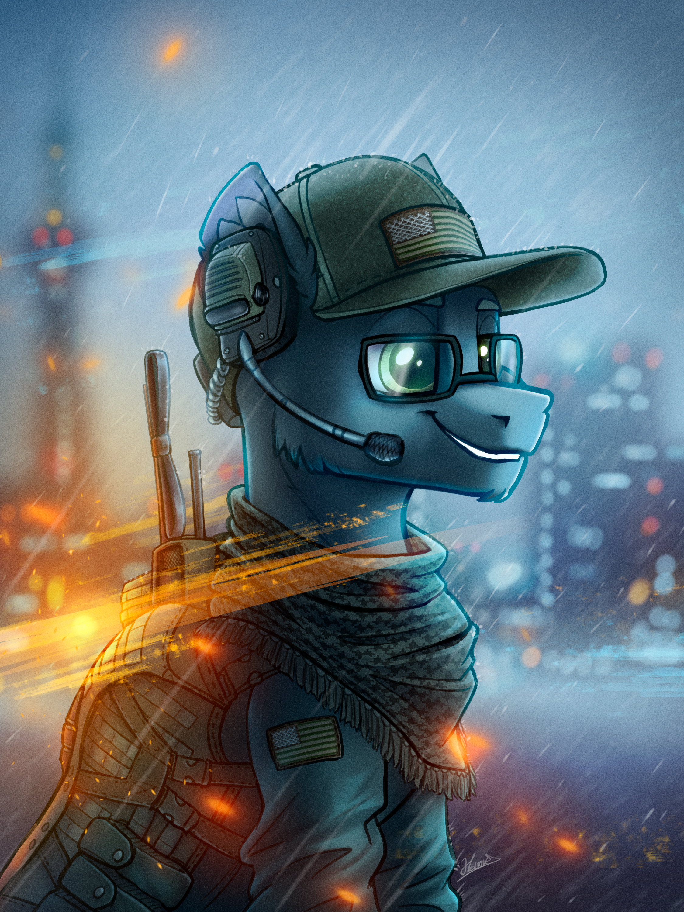 #2993352 - safe, artist:helmie-art, oc, earth pony, pony, battlefield 4 ...