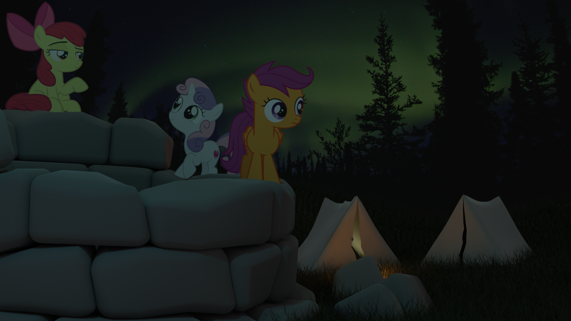 #2993798 - safe, artist:vulchrys, apple bloom, scootaloo, sweetie belle ...