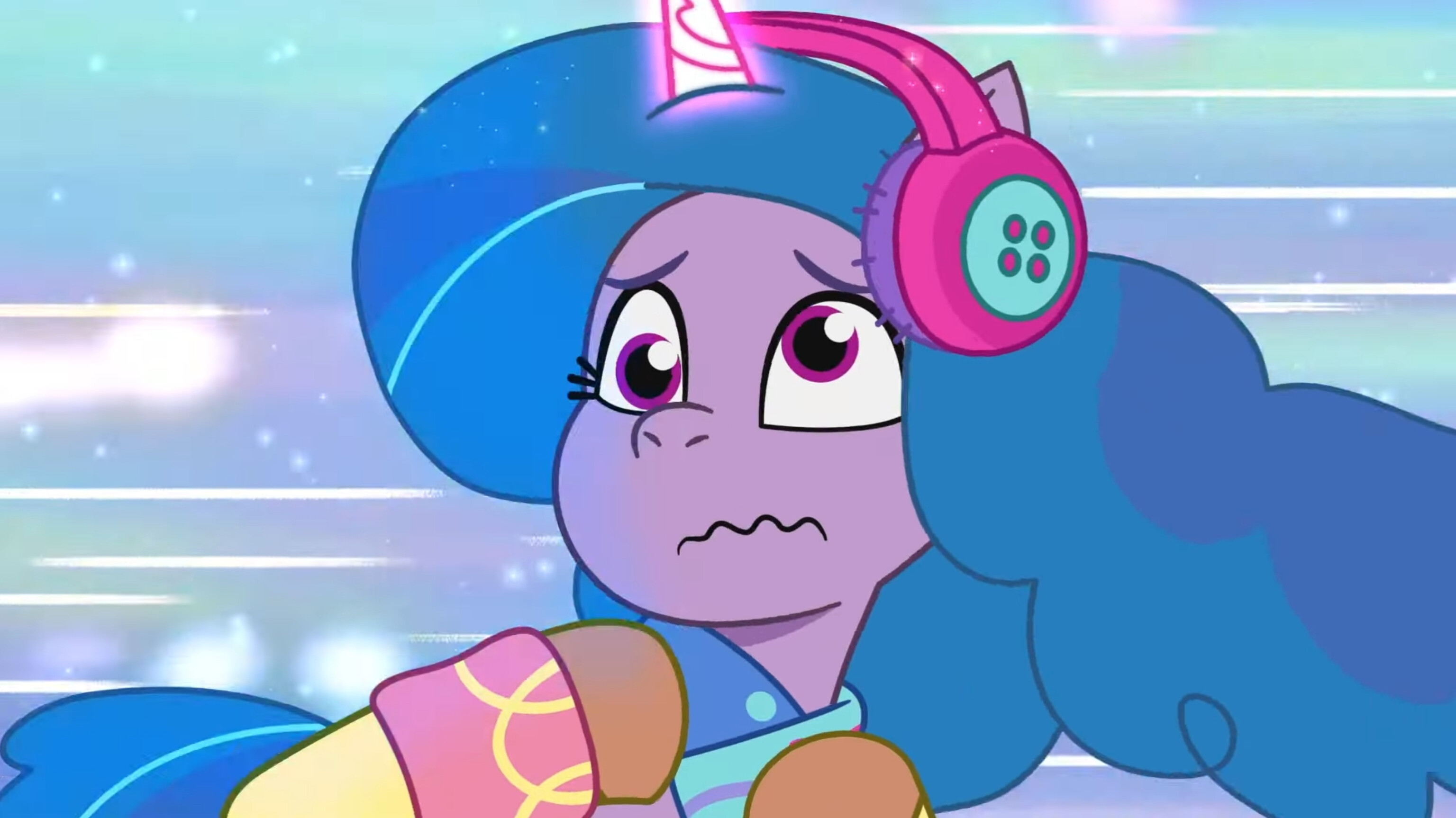 #2994711 - safe, screencap, izzy moonbow, posey bloom, earth pony, pony ...