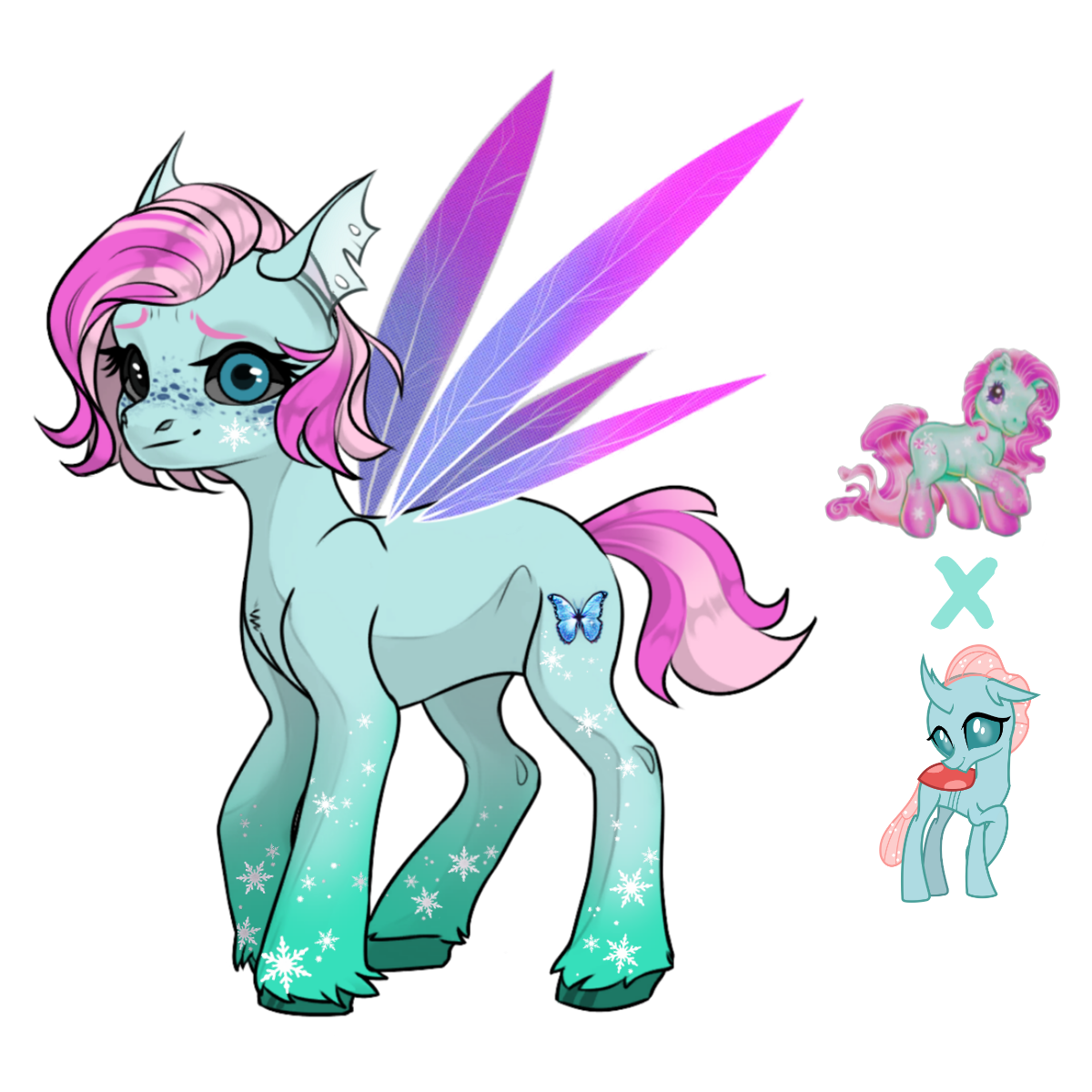 #2995631 - safe, artist:crumbelinadicarmello, minty, ocellus, oc ...