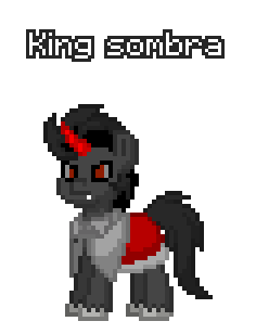 #2997220 - safe, artist:dematrix, king sombra, pony, unicorn, pony town ...