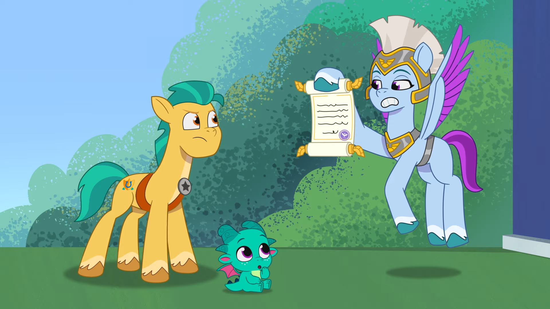 #2980095 - safe, screencap, hitch trailblazer, sparky sparkeroni, zoom ...