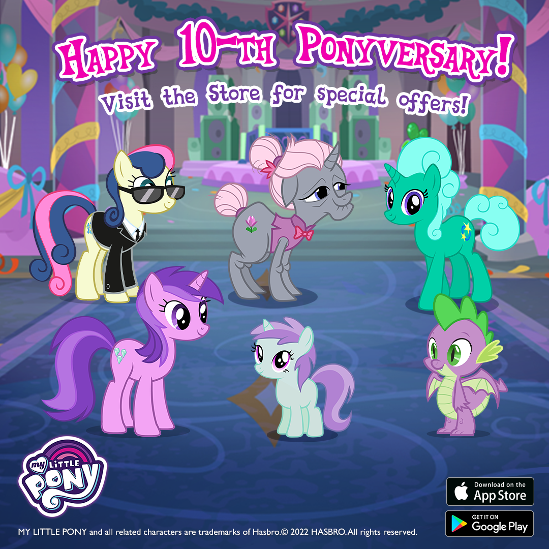 #2983470 - safe, gameloft, amethyst star, bon bon, sparkler, spike ...