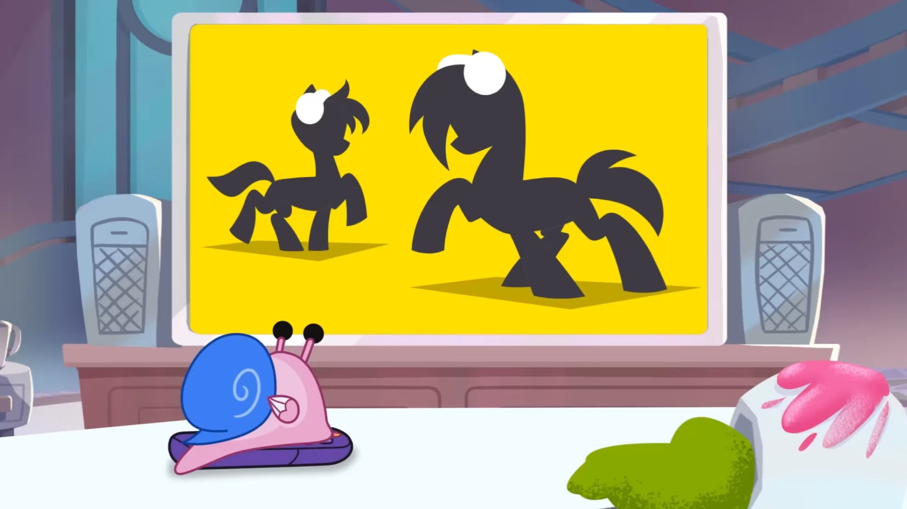 #2983634 - safe, screencap, earth pony, pegasnail, pony, snail, baby ...