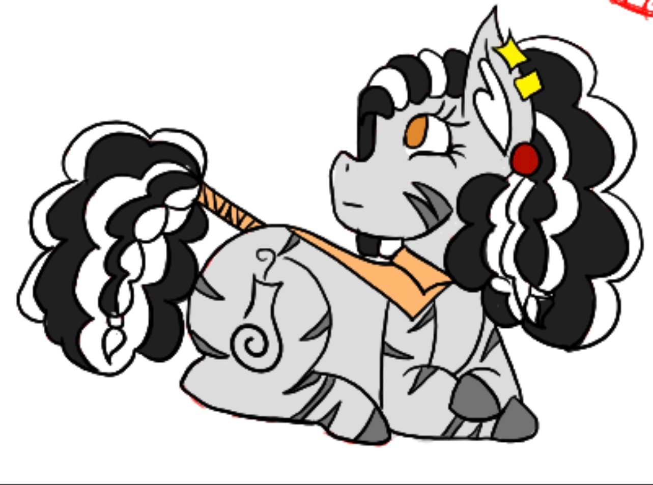 #2984077 - safe, artist:mintymelody, oc, oc only, oc:zurina, zebra, piercing, simple background ...