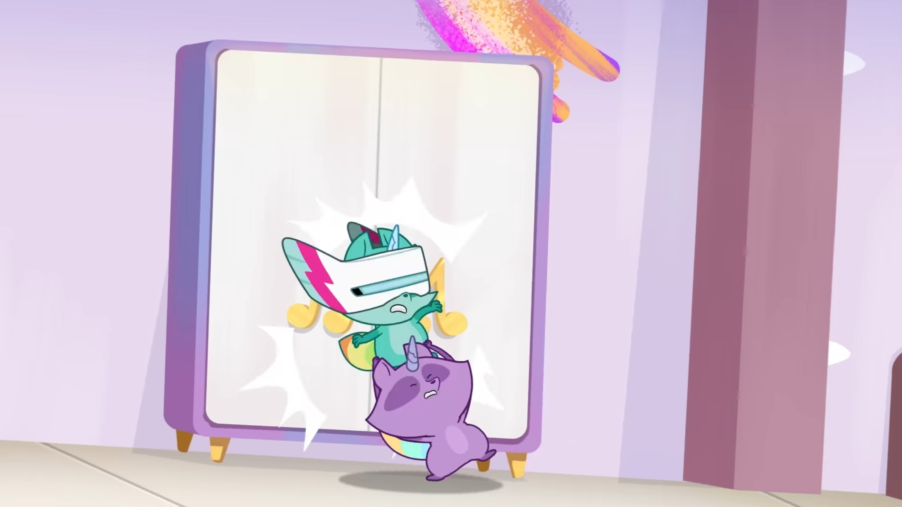 #2984133 - safe, screencap, raccoon, raccoonicorn, baby critters, g5 ...