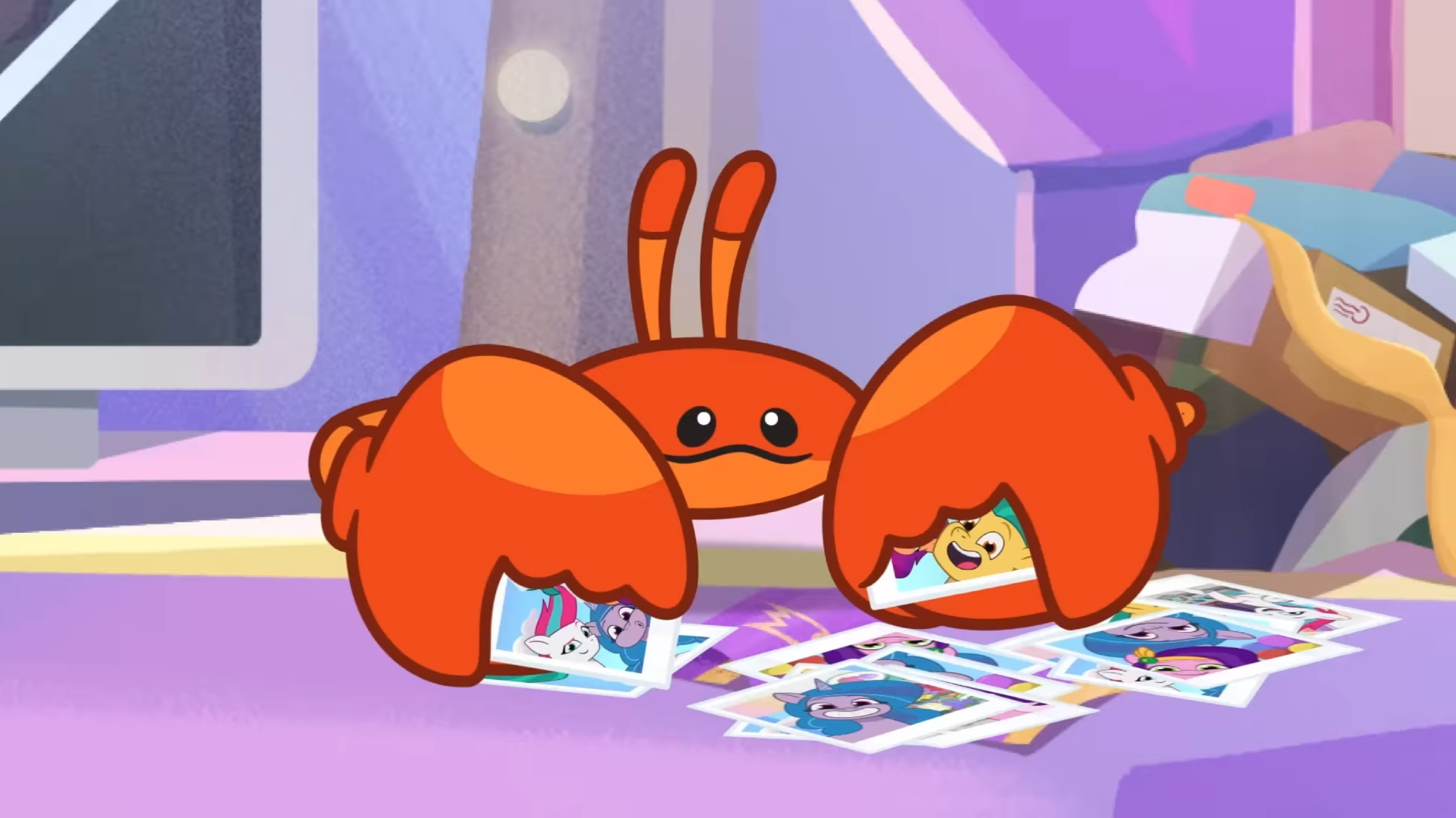 #2984385 - safe, screencap, hitch trailblazer, izzy moonbow, mcsnips-a ...