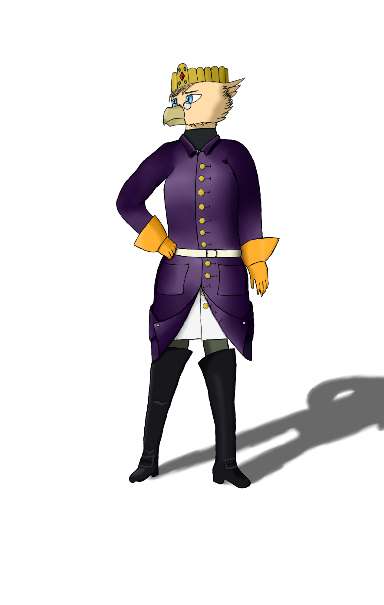 #3007065 - safe, artist:carolus rex, oc, oc only, oc:grover vi, griffon ...