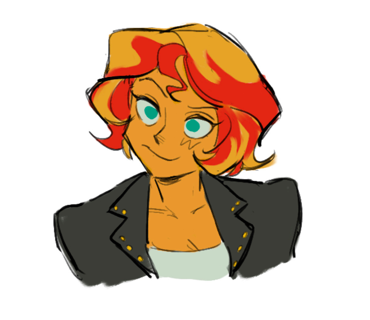 #3008276 - safe, artist:raessahsaysstuff, sunset shimmer, human ...