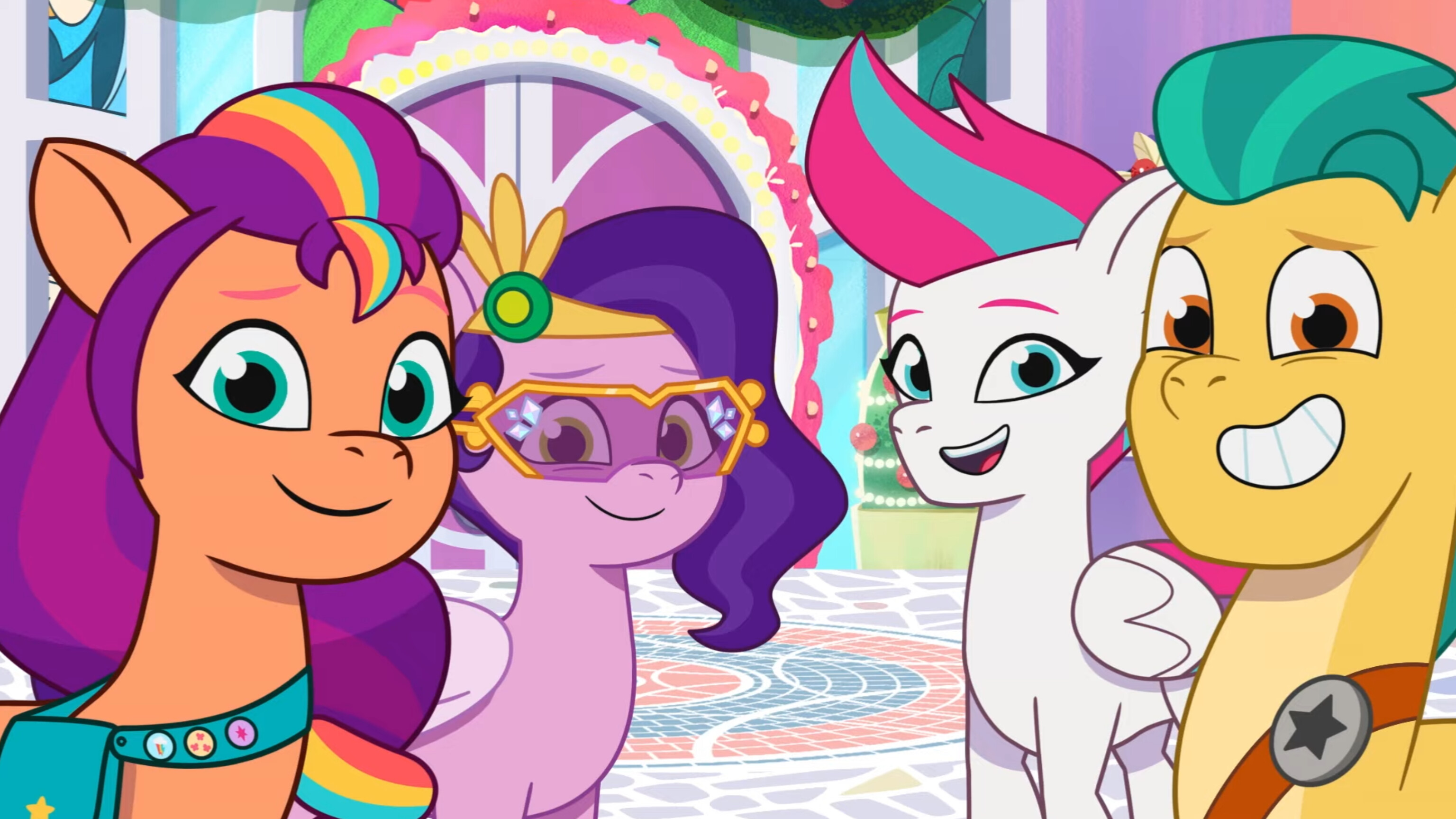 #3008687 - safe, screencap, hitch trailblazer, pipp petals, sunny ...