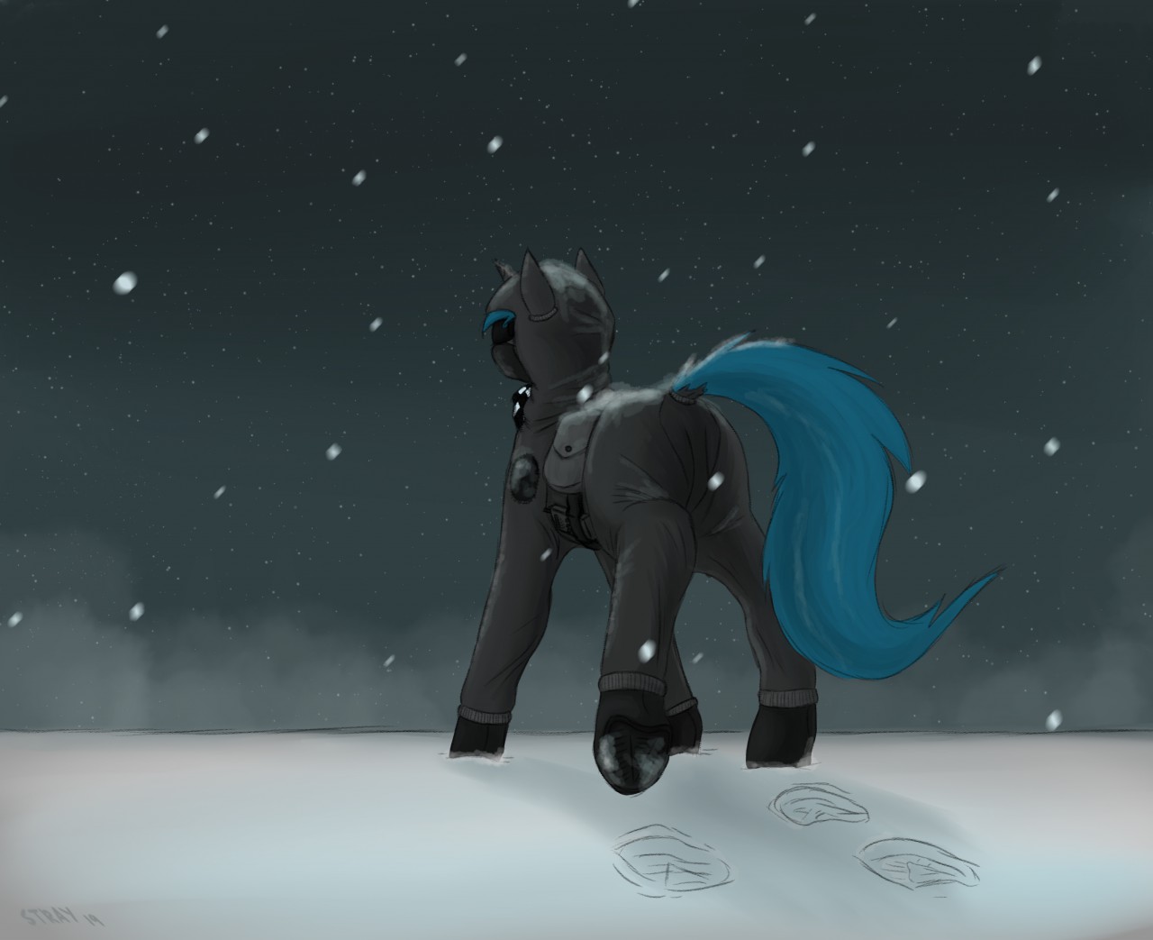 #3009452 - safe, artist:stray prey, oc, oc only, oc:lucent, pony, unicorn, solo - Derpibooru