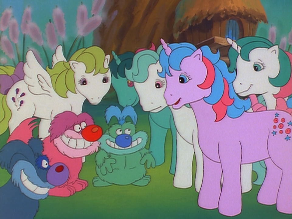 #3009799 - safe, screencap, buttons (g1), cupcake (g1), fizzy, gusty ...