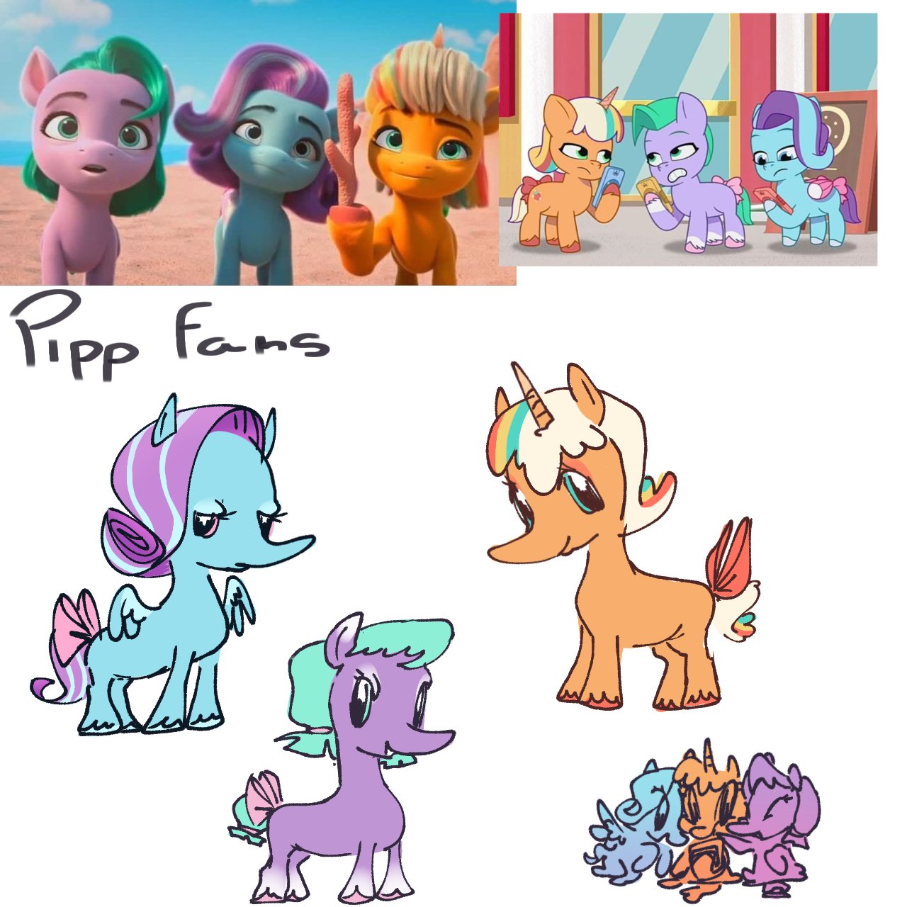 #3010573 - safe, artist:dabliw9026, glory (g5), peach fizz, seashell ...