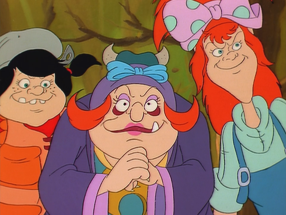 #3010816 - safe, screencap, draggle, hydia, reeka, human, g1, my little ...