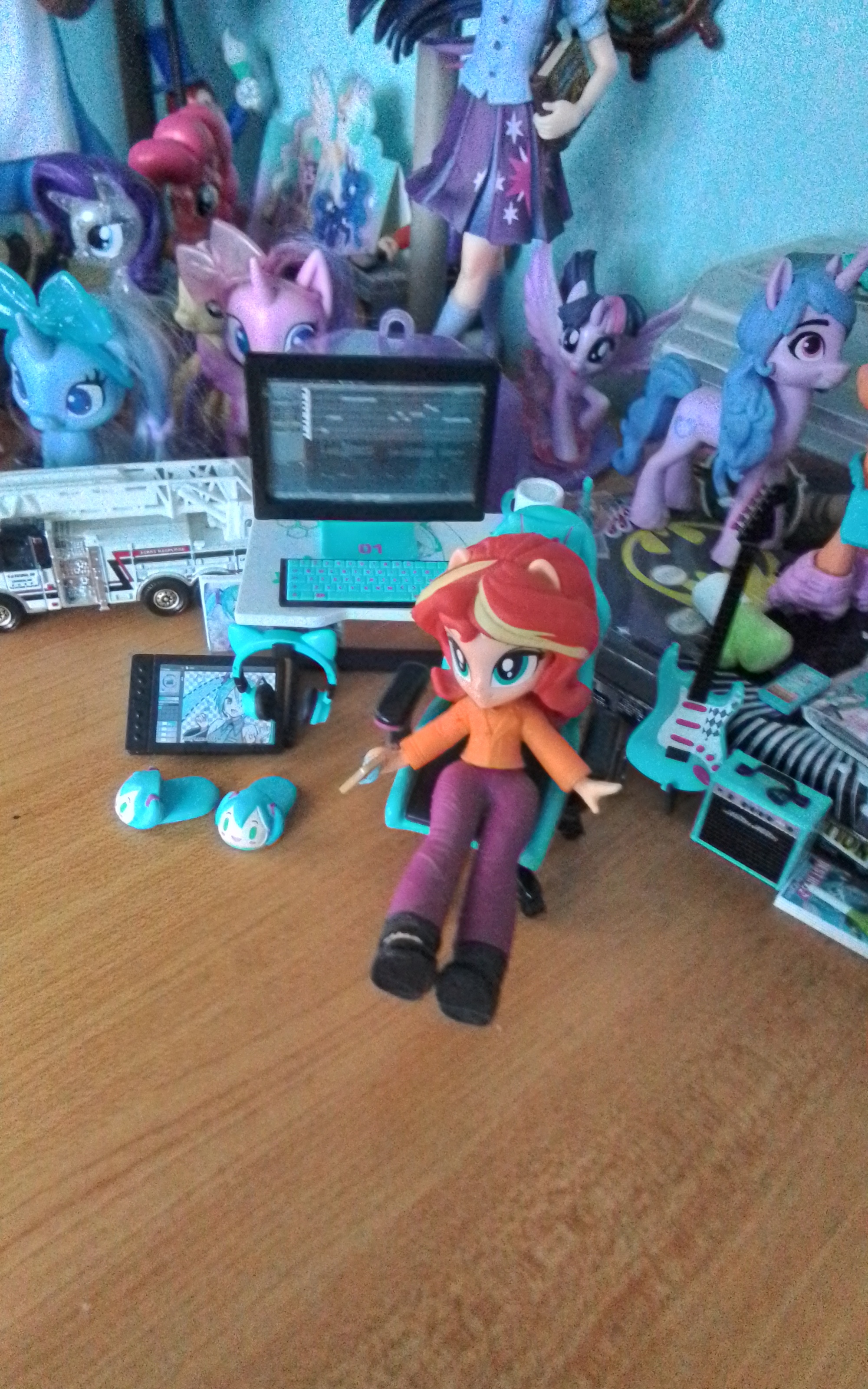 #3011126 - safe, kotobukiya, izzy moonbow, princess celestia, princess ...