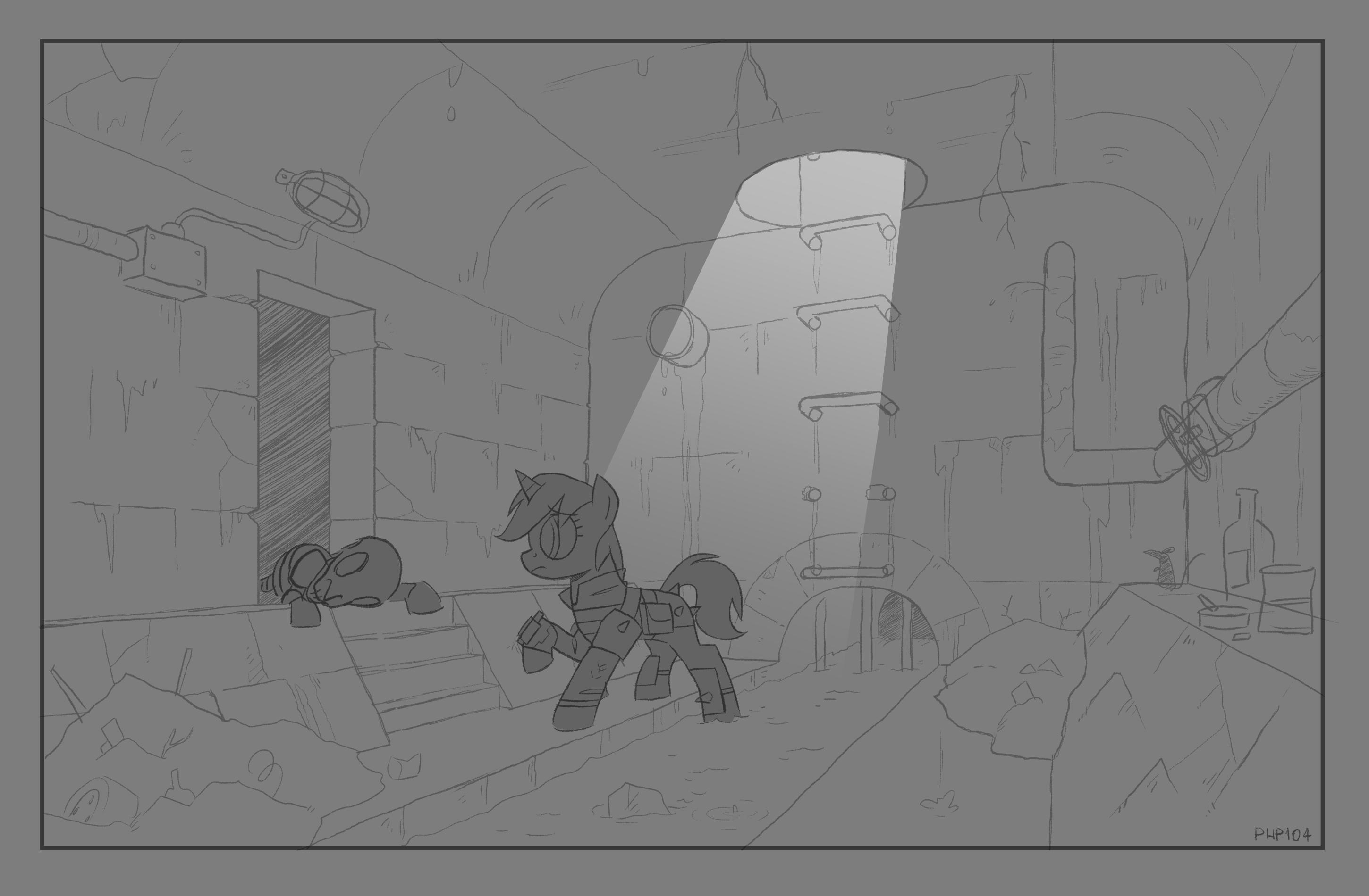 #3011606 - safe, artist:php104, oc, oc only, oc:littlepip, pony, rat ...