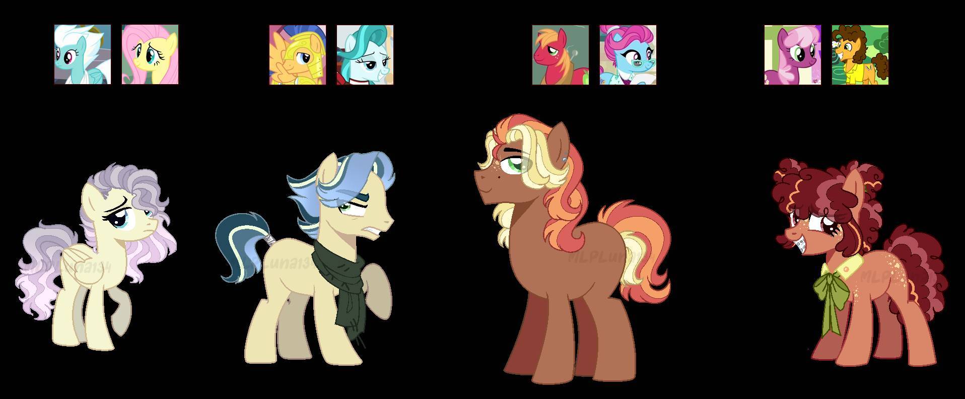 #3011899 - safe, artist:mlpluna134, big macintosh, blue bobbin ...