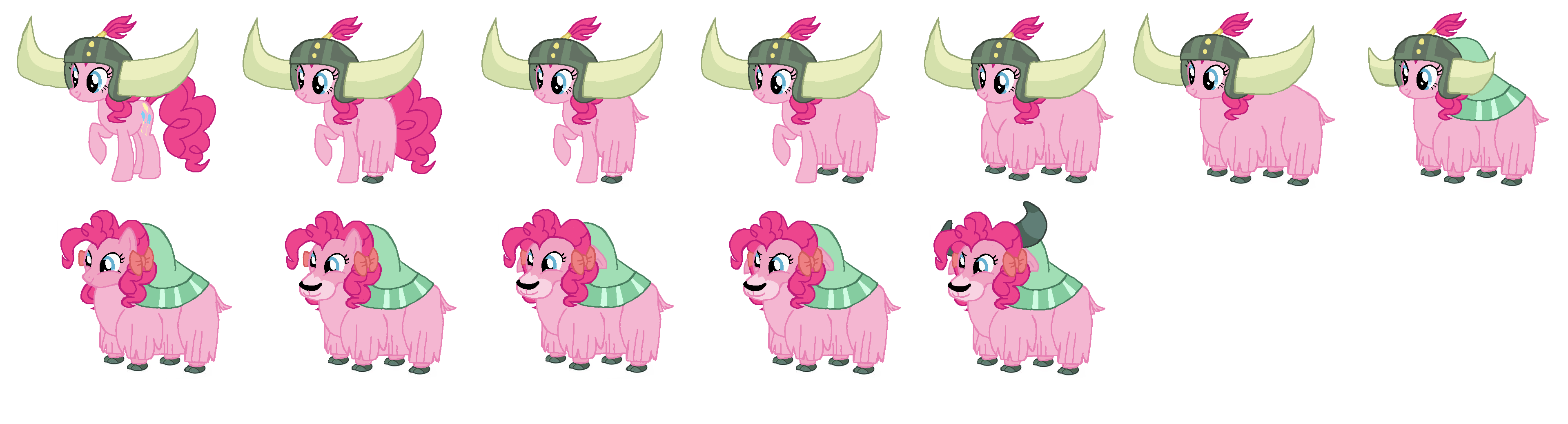 #3012350 - safe, artist:qjosh, pinkie pie, earth pony, pony, yak, g4 ...