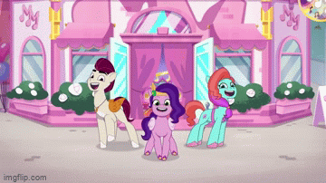 #3012498 - safe, screencap, flare (g5), jazz hooves, pipp petals, rocky ...