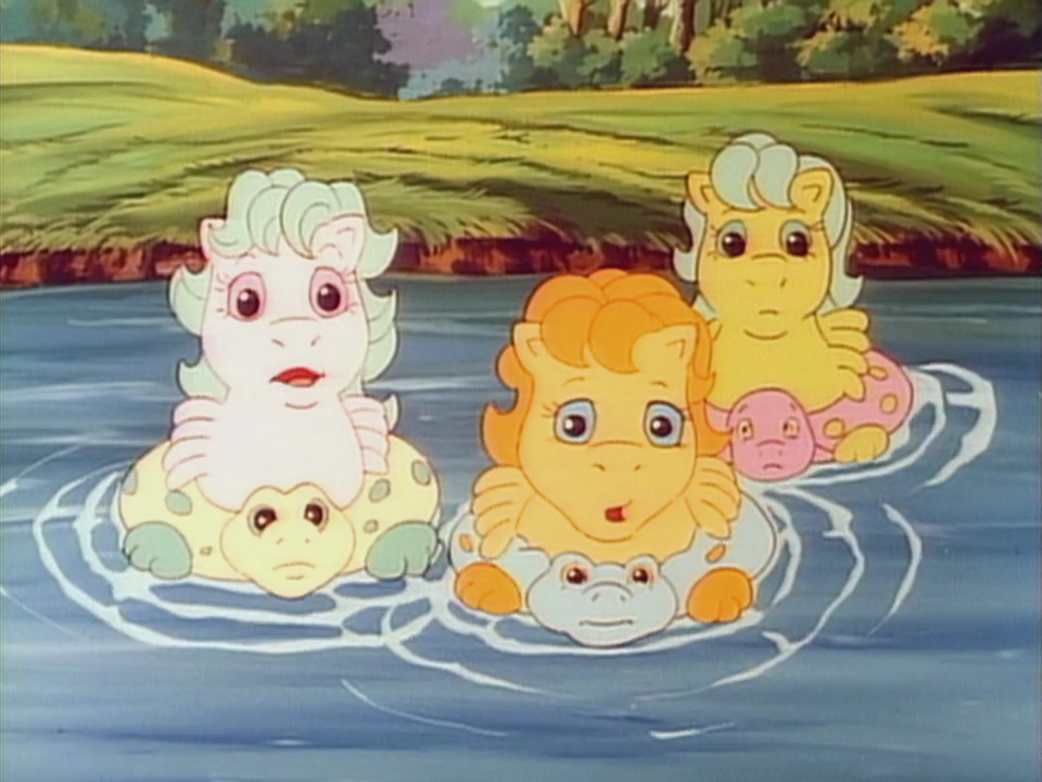 #3013570 - safe, screencap, sea shower, sun shower, water lily (g1 ...