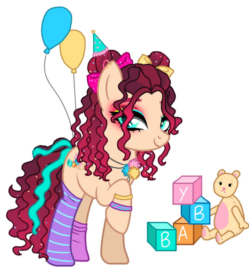 #2999828 - safe, artist:marihht, oc, oc only, earth pony, pony, balloon ...
