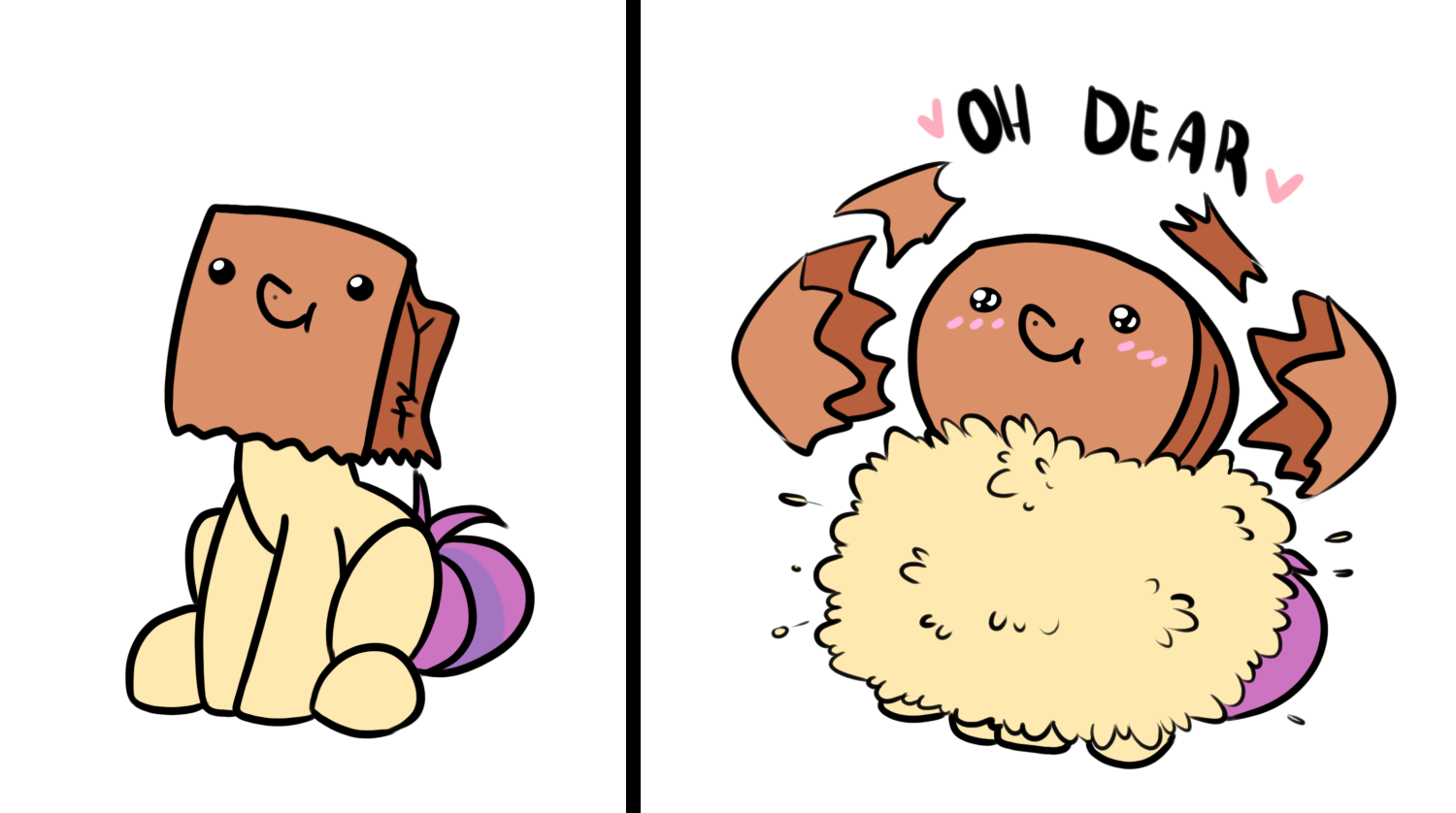 #3000016 - safe, artist:paperbagpony, oc, oc only, oc:paper bag, earth ...