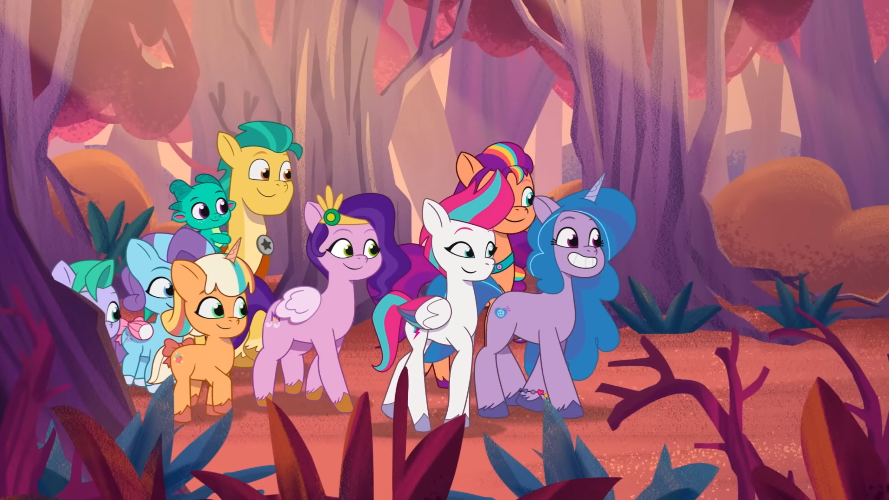 #3016843 - safe, screencap, glory (g5), hitch trailblazer, izzy moonbow ...