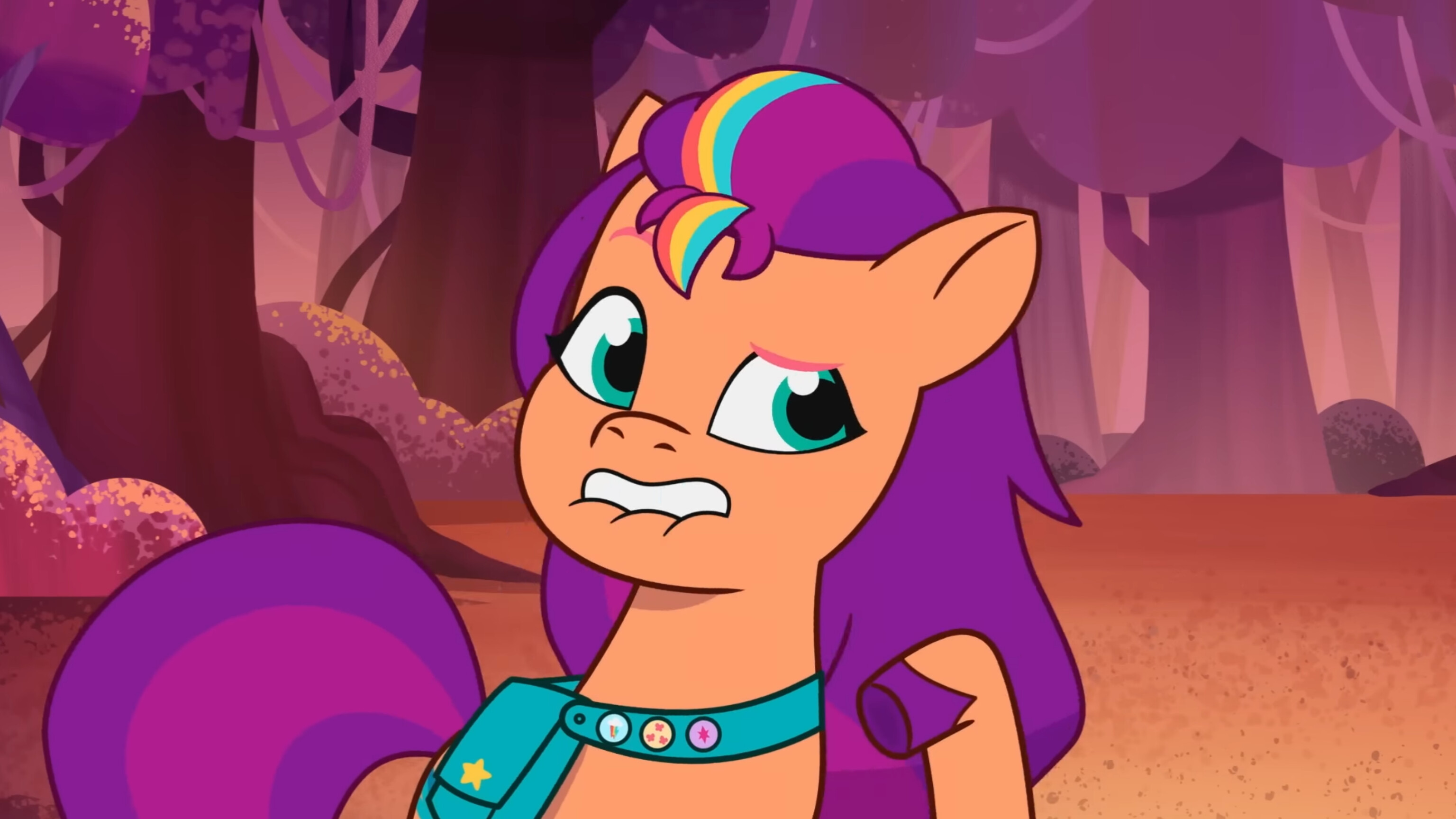 #3017104 - safe, screencap, sunny starscout, earth pony, pony, firework ...