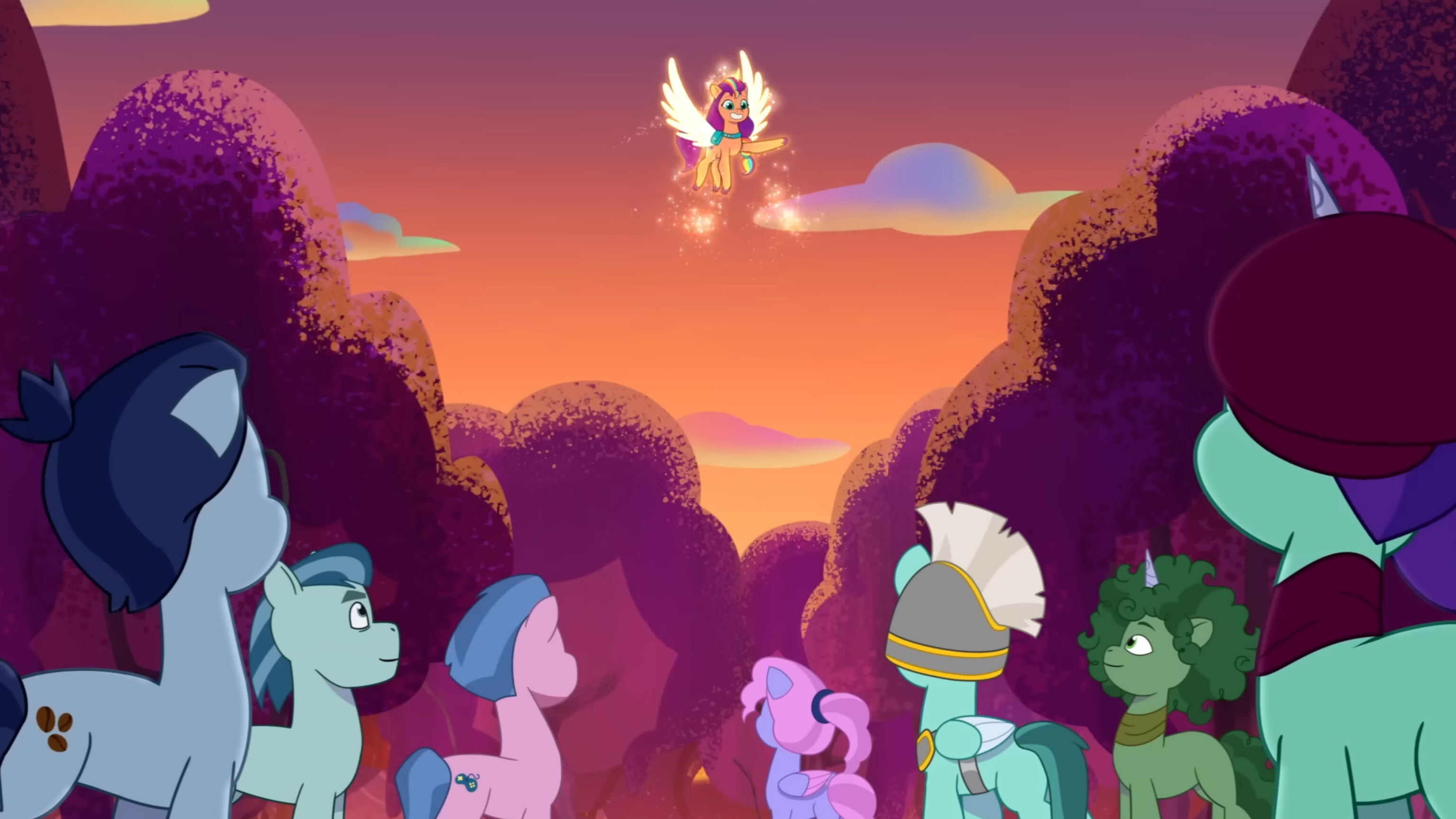 #3017668 - safe, screencap, cherry prancer, dapple, nightracer, onyx ...