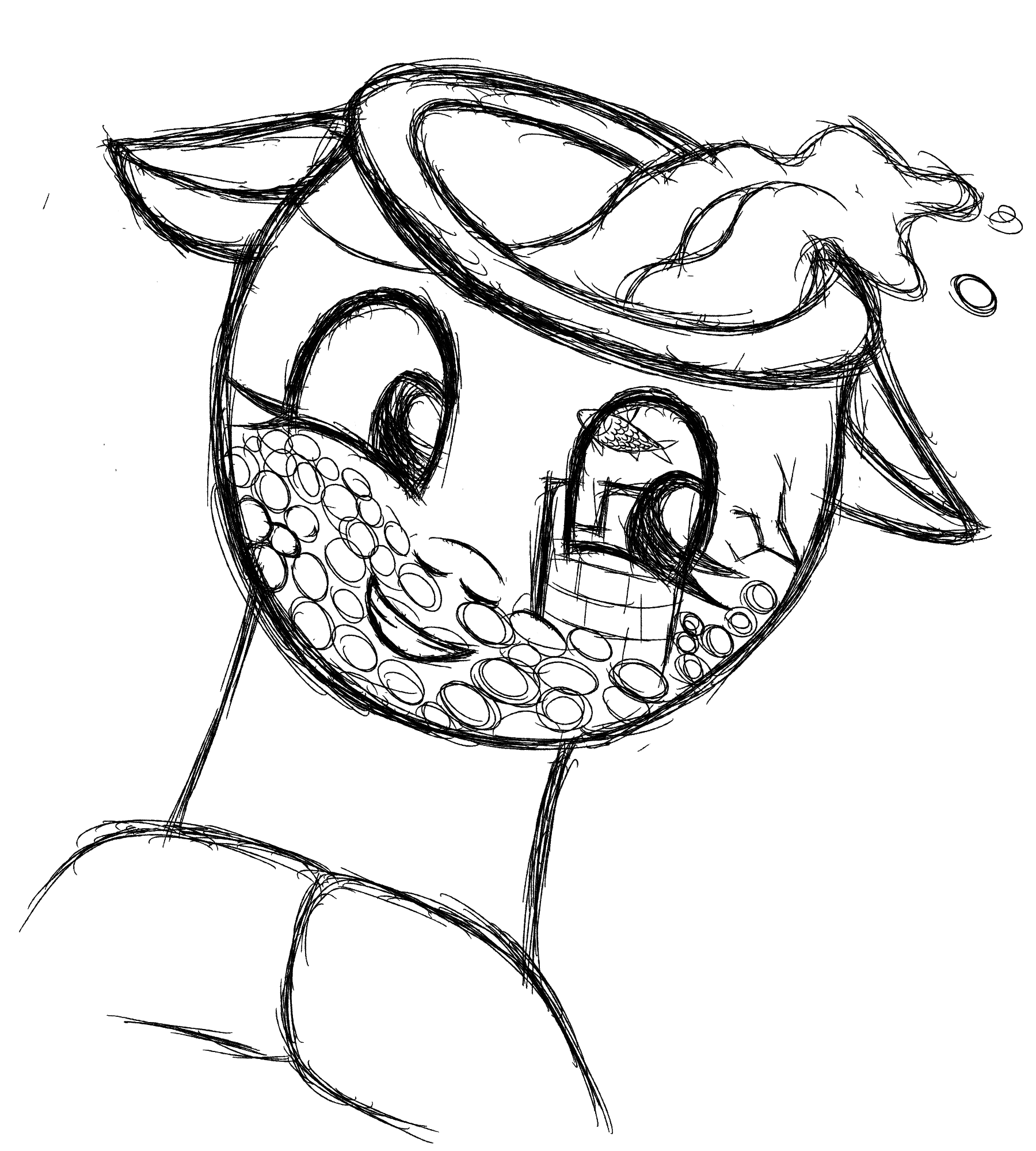 #3001796 - safe, artist:tigerbeetle, derpibooru exclusive, fish, pony ...