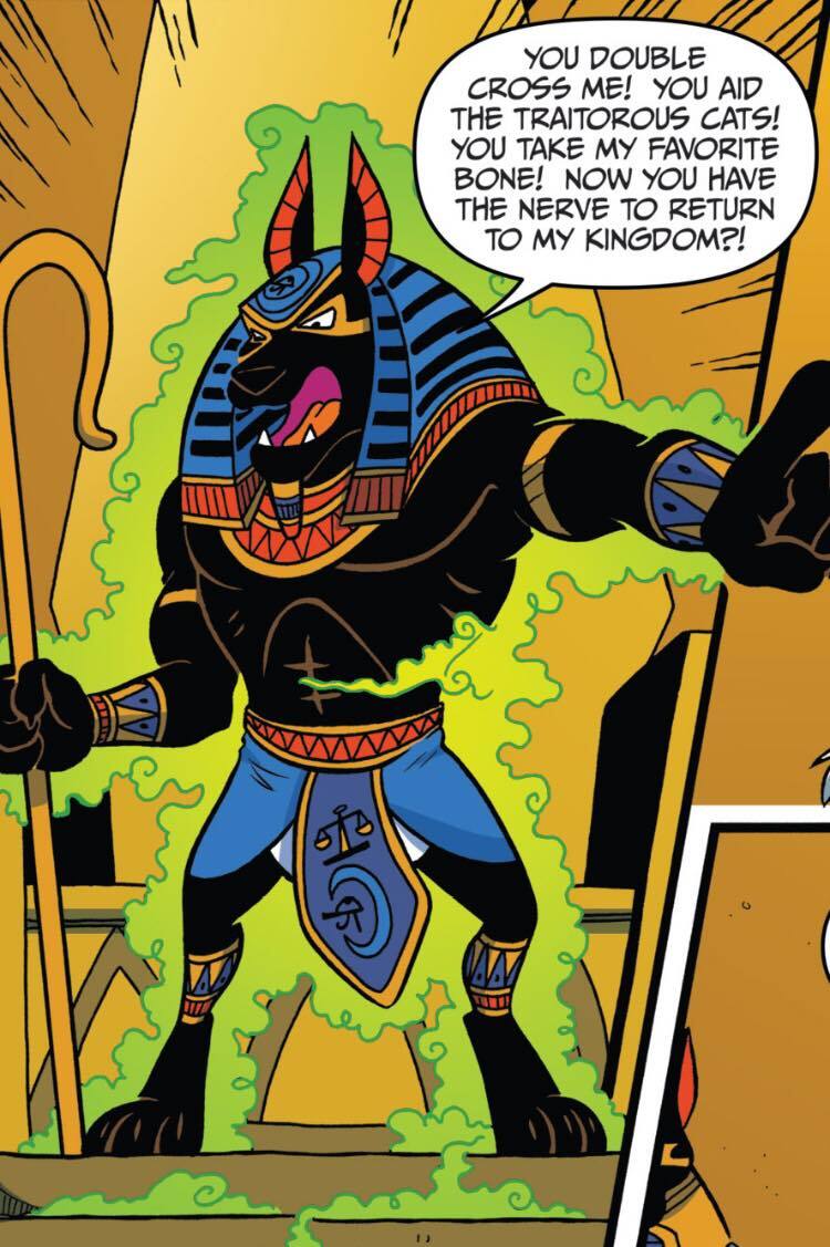 #3002997 - safe, artist:brendahickey, king anubis, jackal, anthro, digitigrade anthro, g4, idw ...