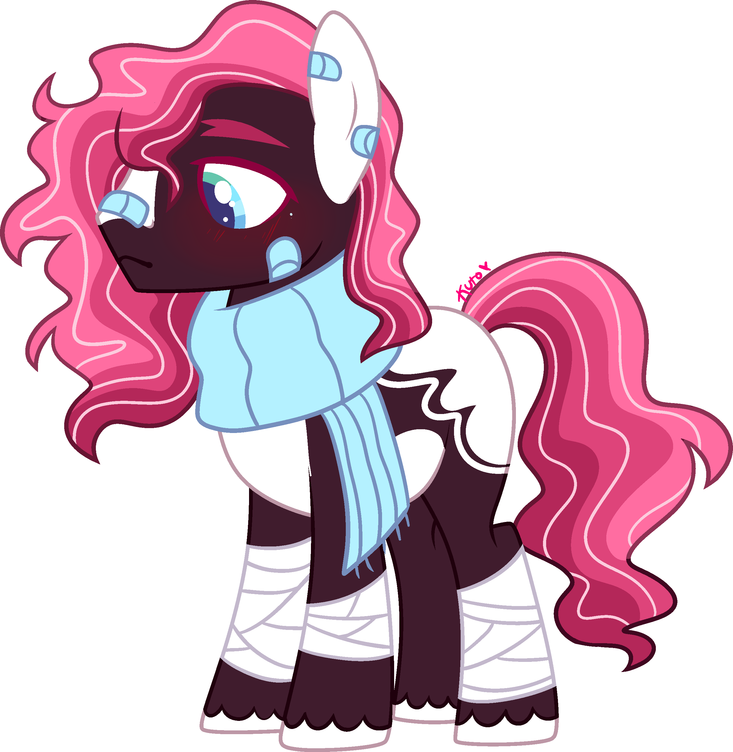 #2808609 - safe, artist:kurosawakuro, oc, pony, band-aid, band-aid on ...