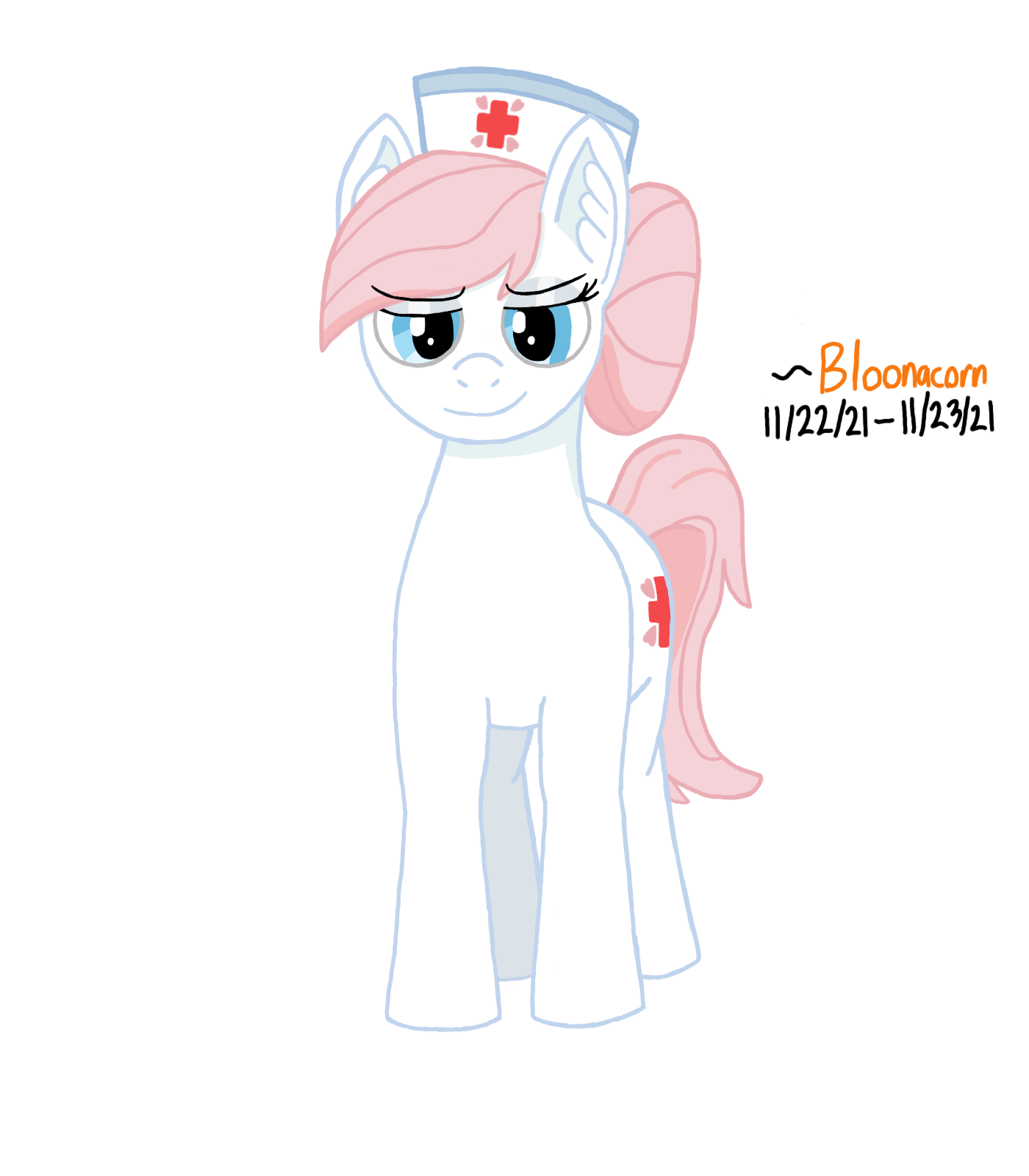 #2811164 - safe, artist:bloonacorn, nurse redheart, earth pony, pony ...