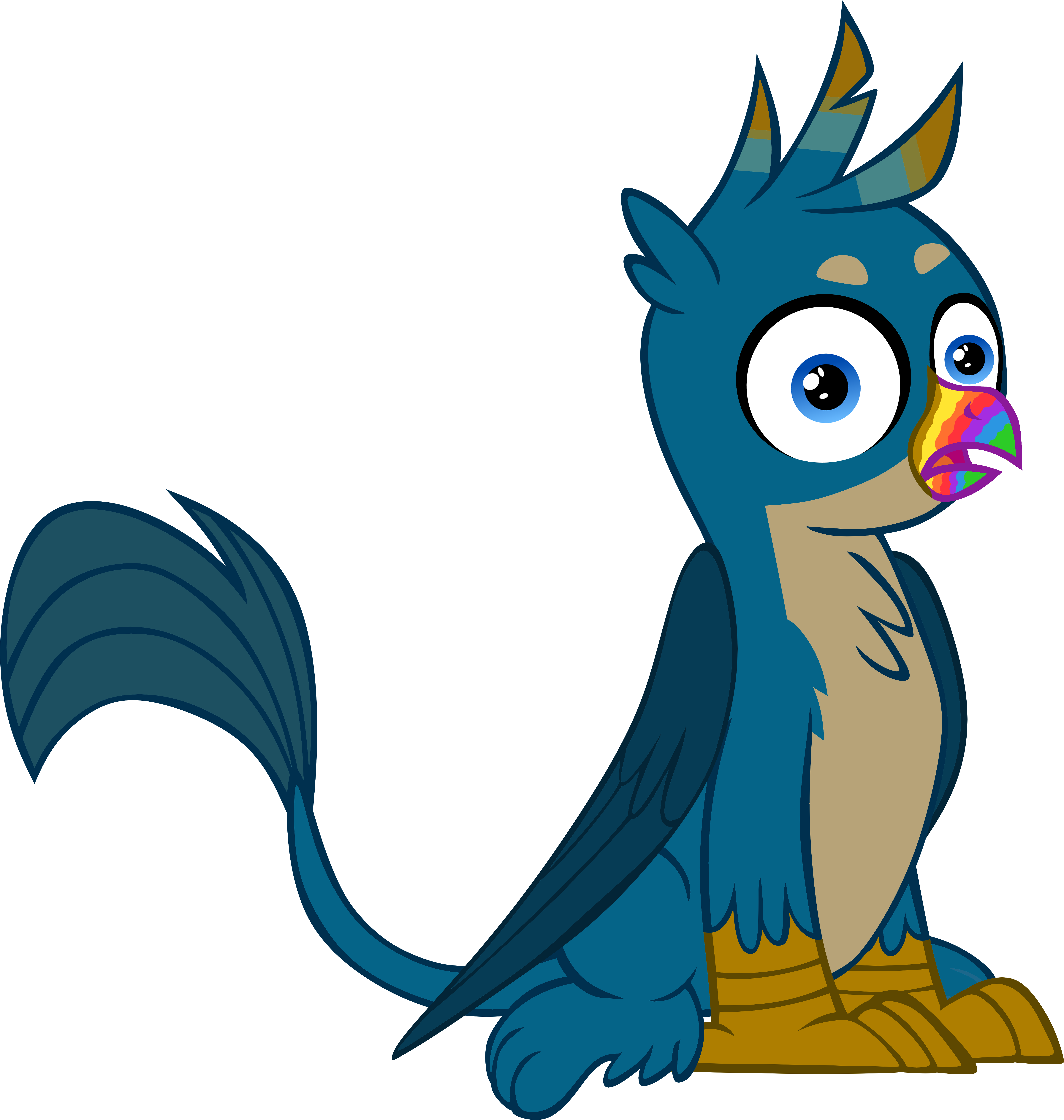 #2812697 - safe, artist:ponygamer2020, gallus, griffon, undead, zombie ...